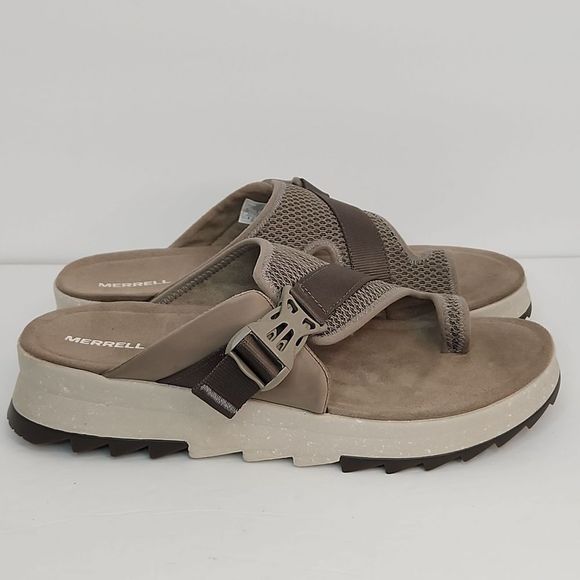 Merrell | Shoes | Merrell Alpine Cusherap Brindle Slide Sandals | Poshmark